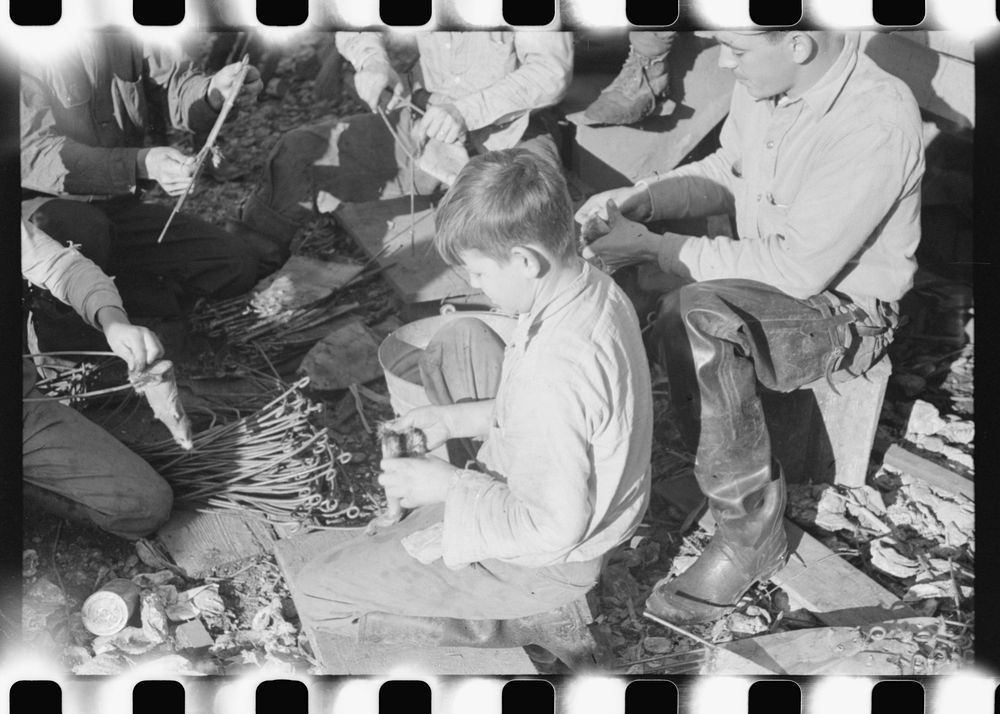 Spanish trappers putting muskrat skins | Free Photo - rawpixel