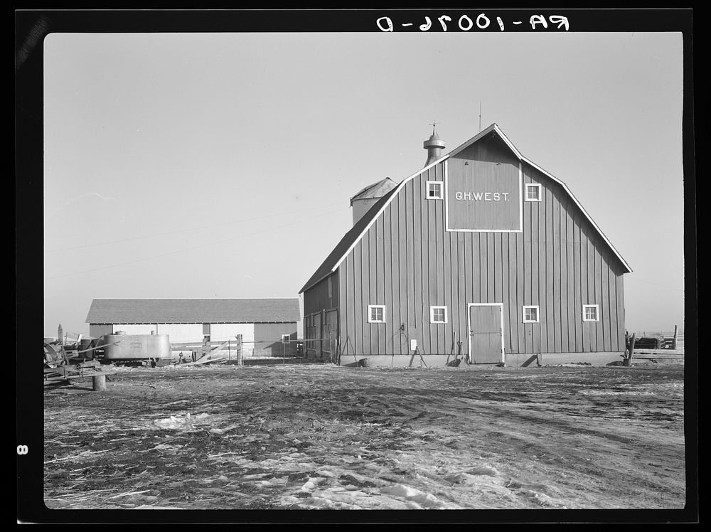 Barn machine shed G.H. West | Free Photo - rawpixel