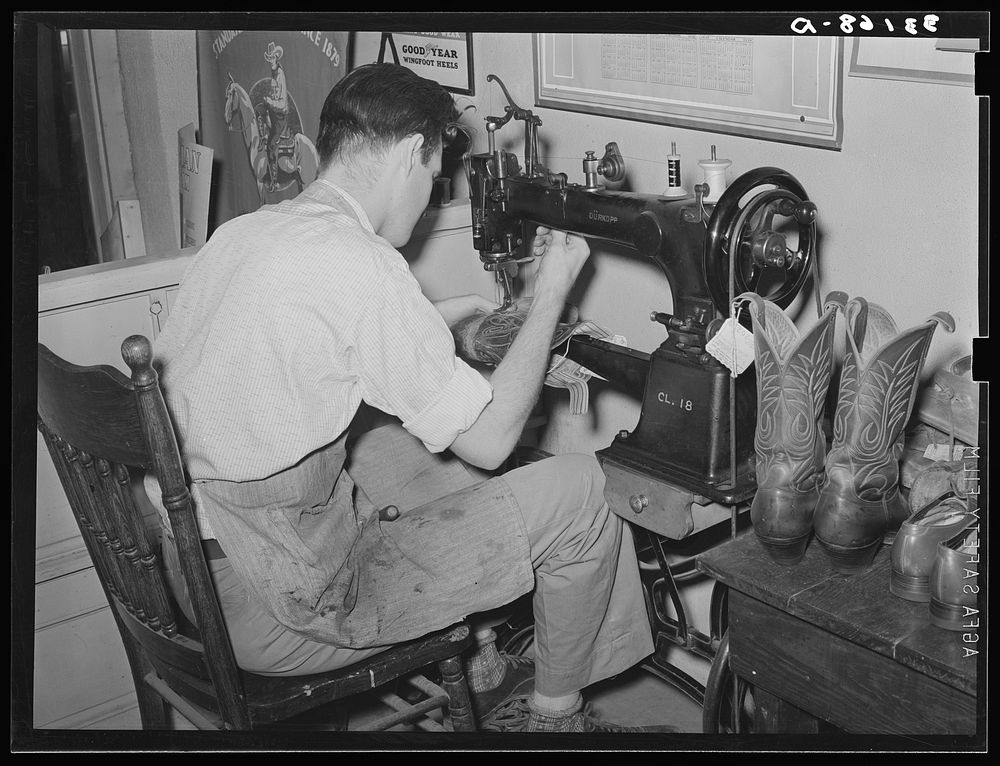 Repairing cowboy boots boot shop. | Free Photo - rawpixel