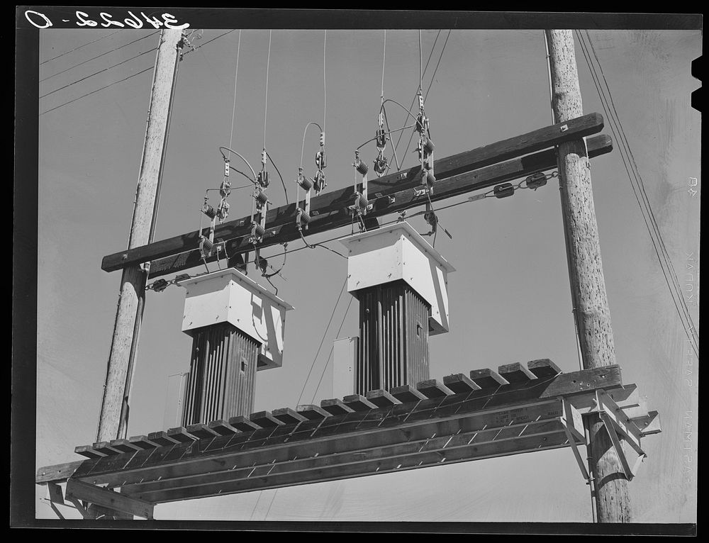 Electric transformers. Taylor, Texas Russell | Free Photo - rawpixel