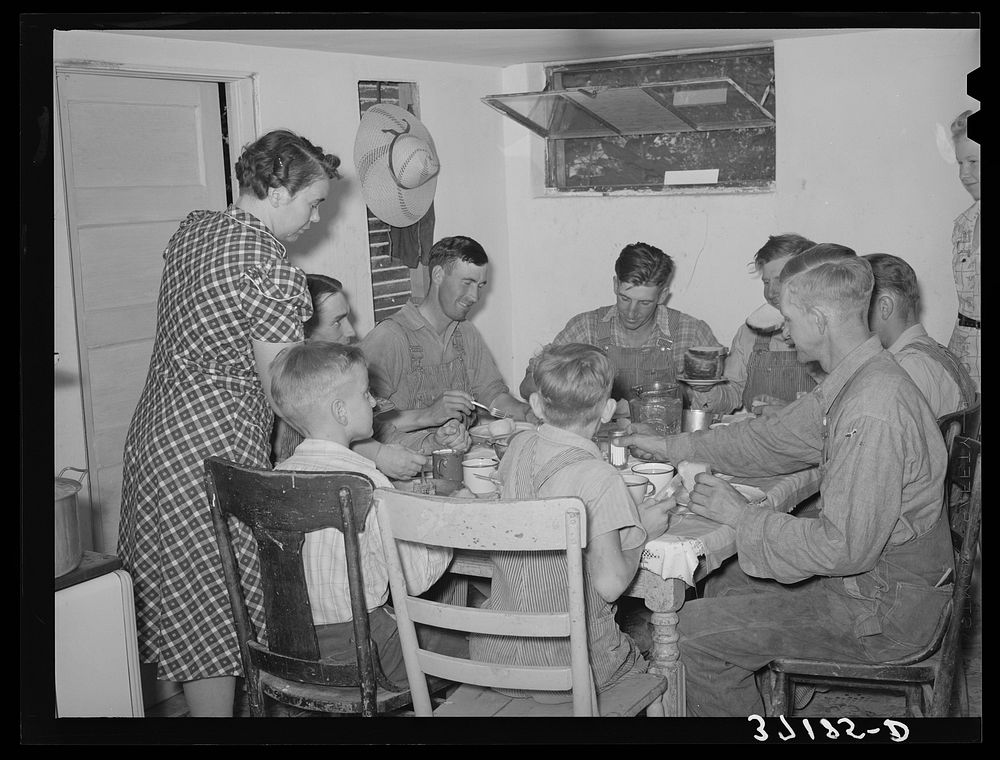Noonday dinner Mormon farmers Box | Free Photo - rawpixel