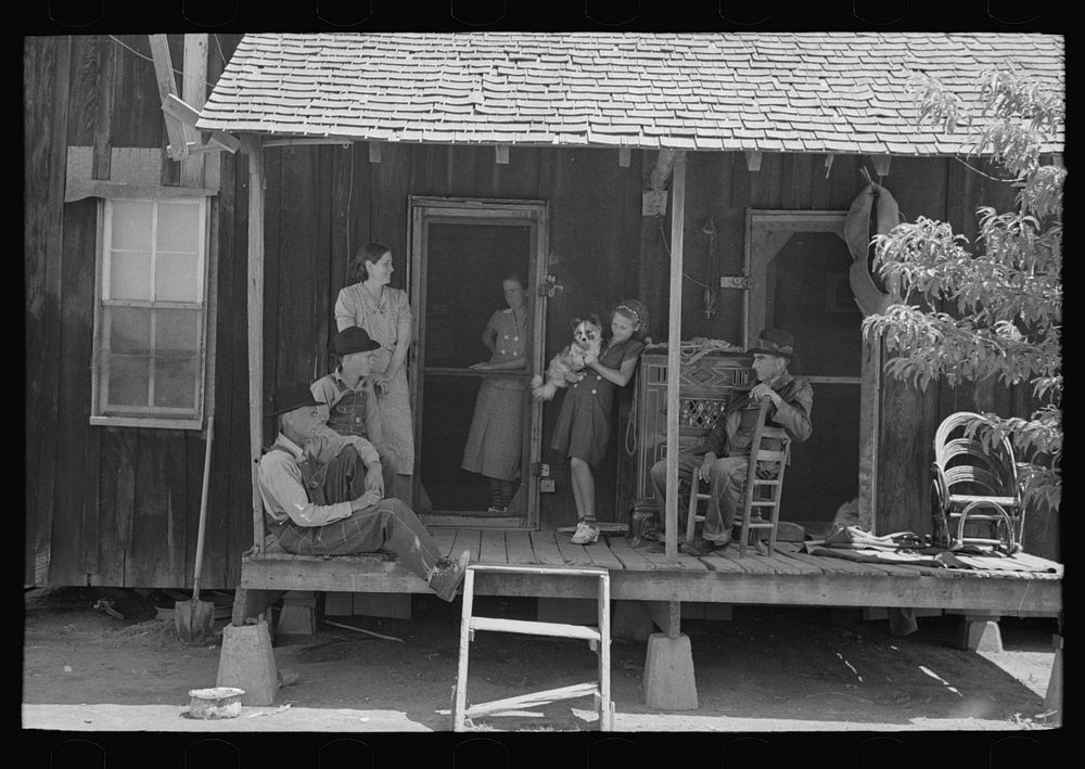 Family sharecropper front porch, Southeast | Free Photo - rawpixel