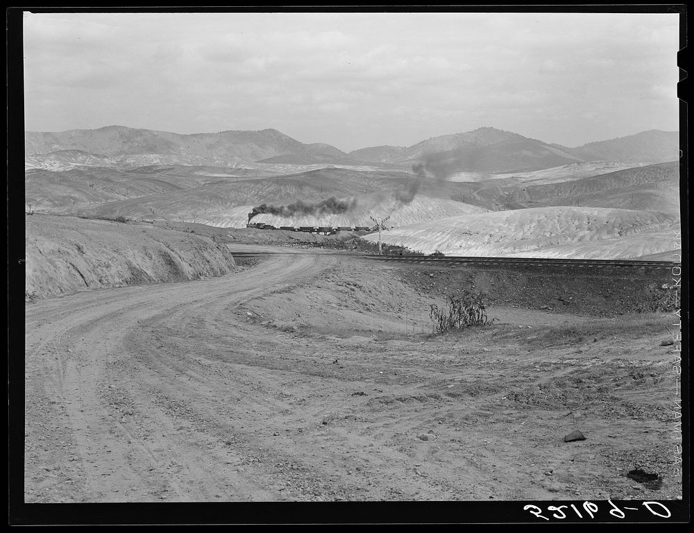 Train bringing copper ore mine. | Free Photo - rawpixel