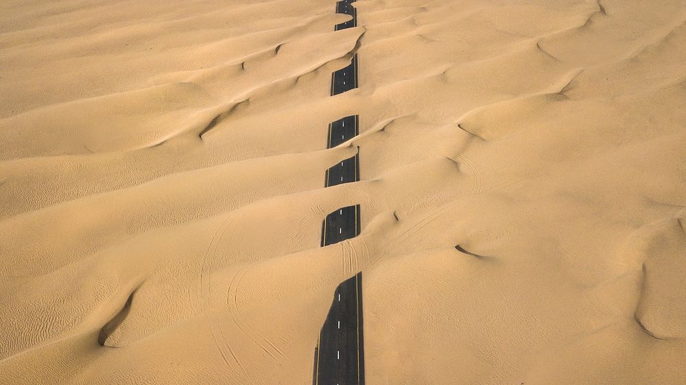 Drone Road Desert | Free Photo - rawpixel