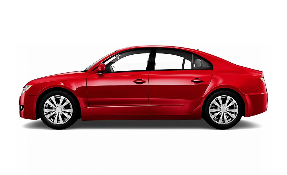 Three dimensional image red car | Premium PSD - rawpixel