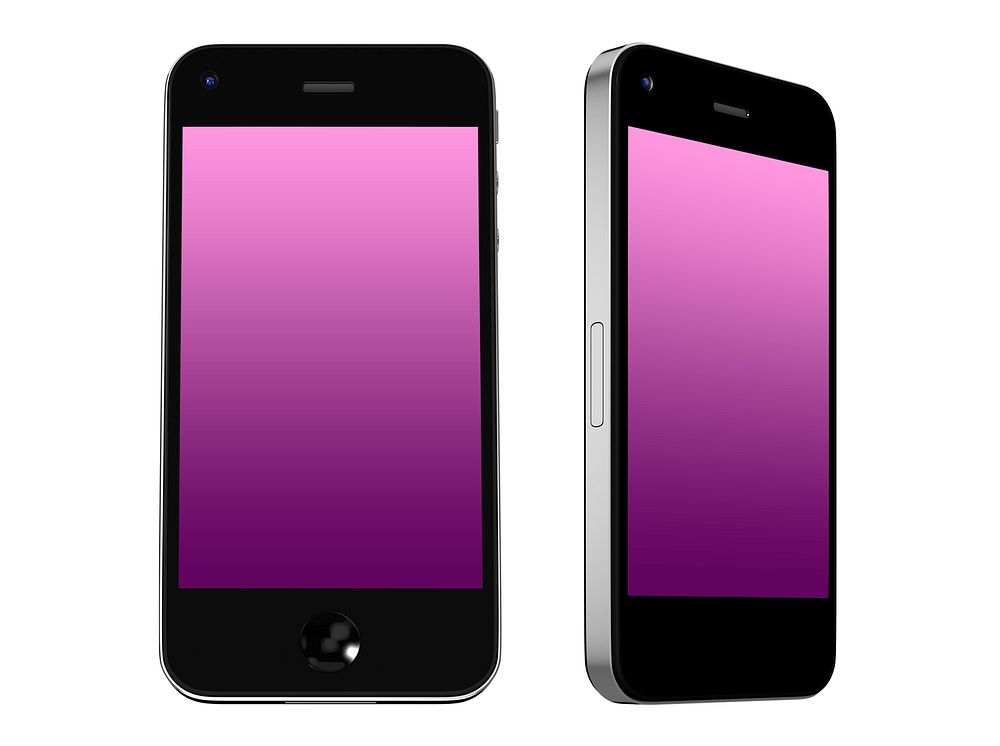 Three dimensional image of mobile | Premium PSD Mockup - rawpixel