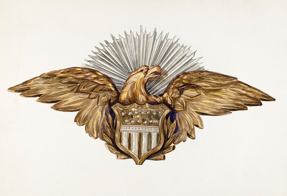Eagle Emblem (ca.1938) Eva Wilson | Free Photo Illustration - rawpixel