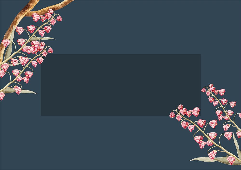 Vintage floral nature concept frame | Premium PSD - rawpixel