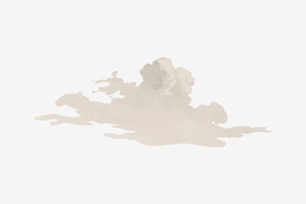 Vintage cloud illustration vector | Premium Vector - rawpixel