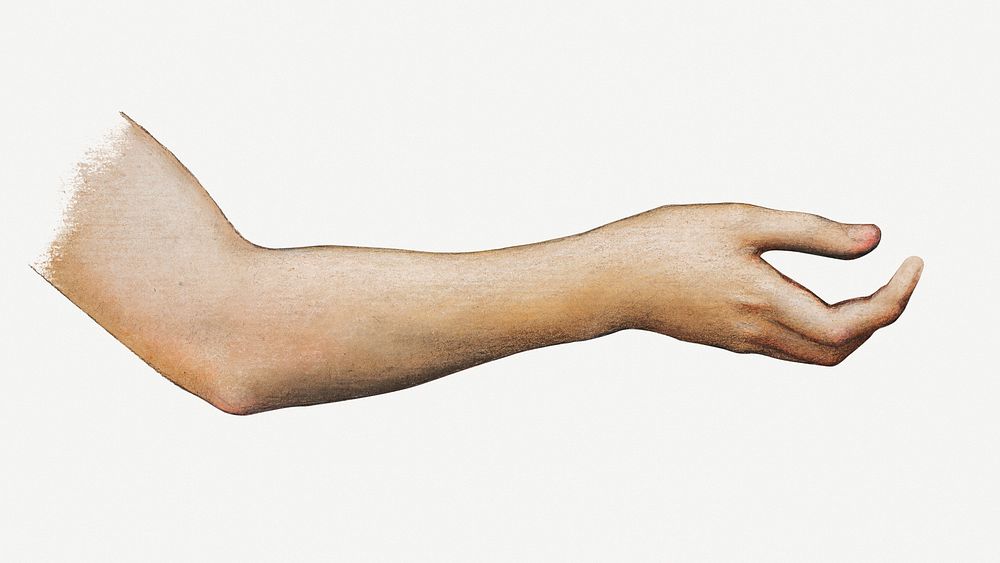 Helping hand gesture vintage illustration | Premium PSD - rawpixel