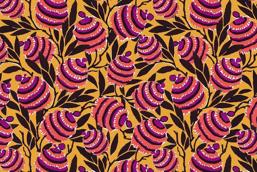 Aesthetic flower pattern background, Art | Premium Photo Illustration ...