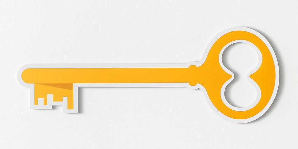 Golden key security access icon | Photo - rawpixel
