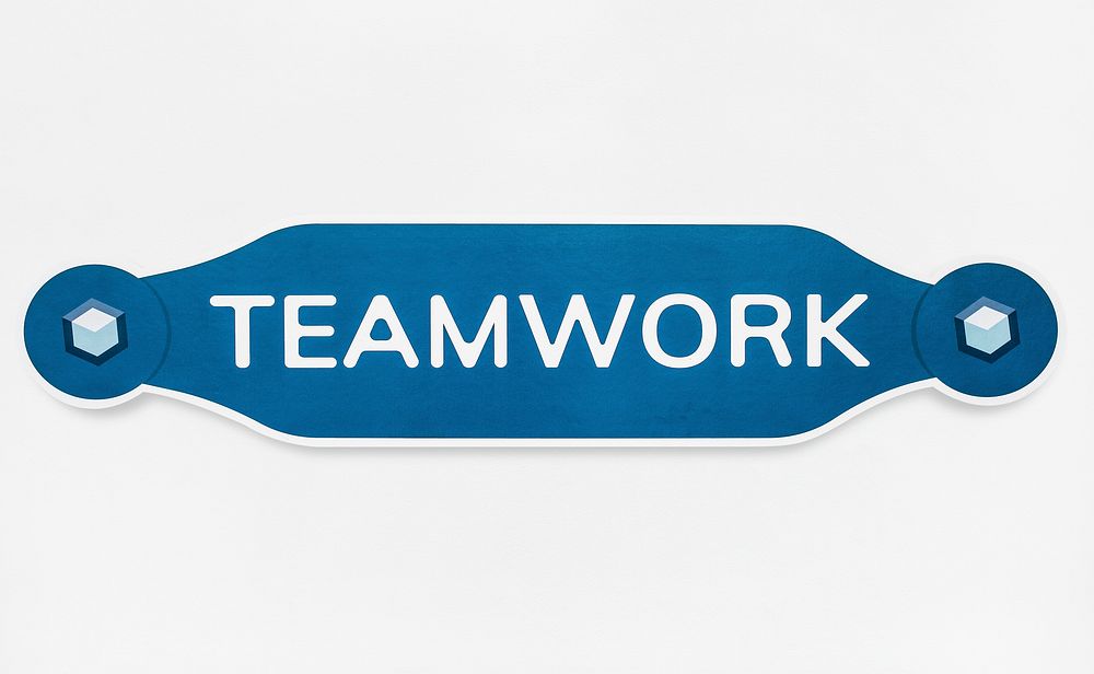 Badge of teamwork icon isolated | Free Photo - rawpixel