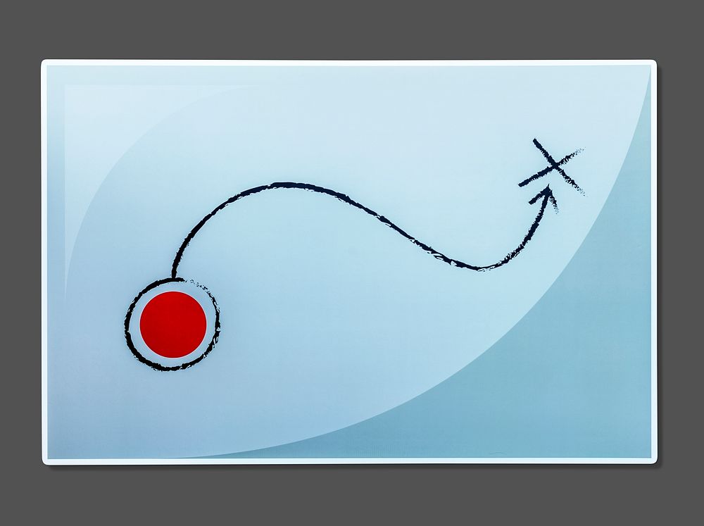 Map route destination illustration | Free Photo - rawpixel