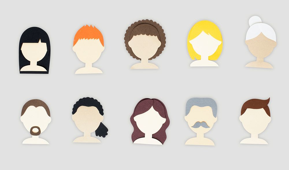 Paper craft of human avatar | Premium PSD - rawpixel