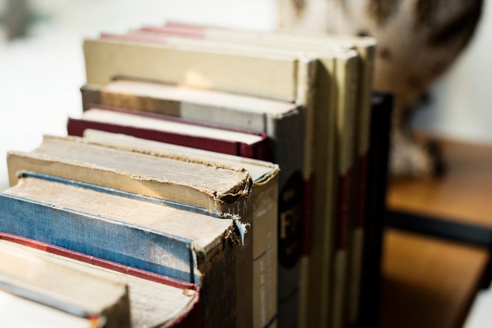 A row of old books | Free Photo - rawpixel
