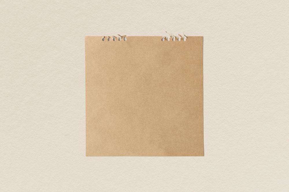 Blank plain craft paper template | Premium PSD Mockup - rawpixel