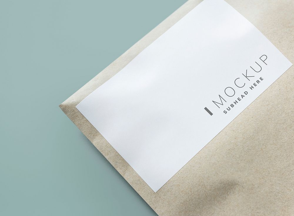 Natural brown paper envelope mockup | Premium PSD Mockup - rawpixel