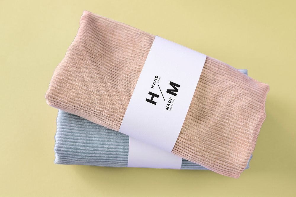 Handmade cloth fashion logo mockup | Premium PSD Mockup - rawpixel