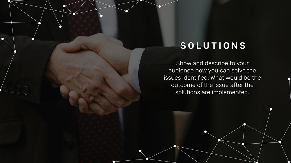 Business presentation template, company solutions, | Premium Vector ...