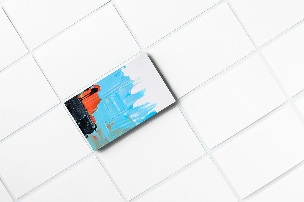 Colorful name card, textured paint | Free Photo - rawpixel