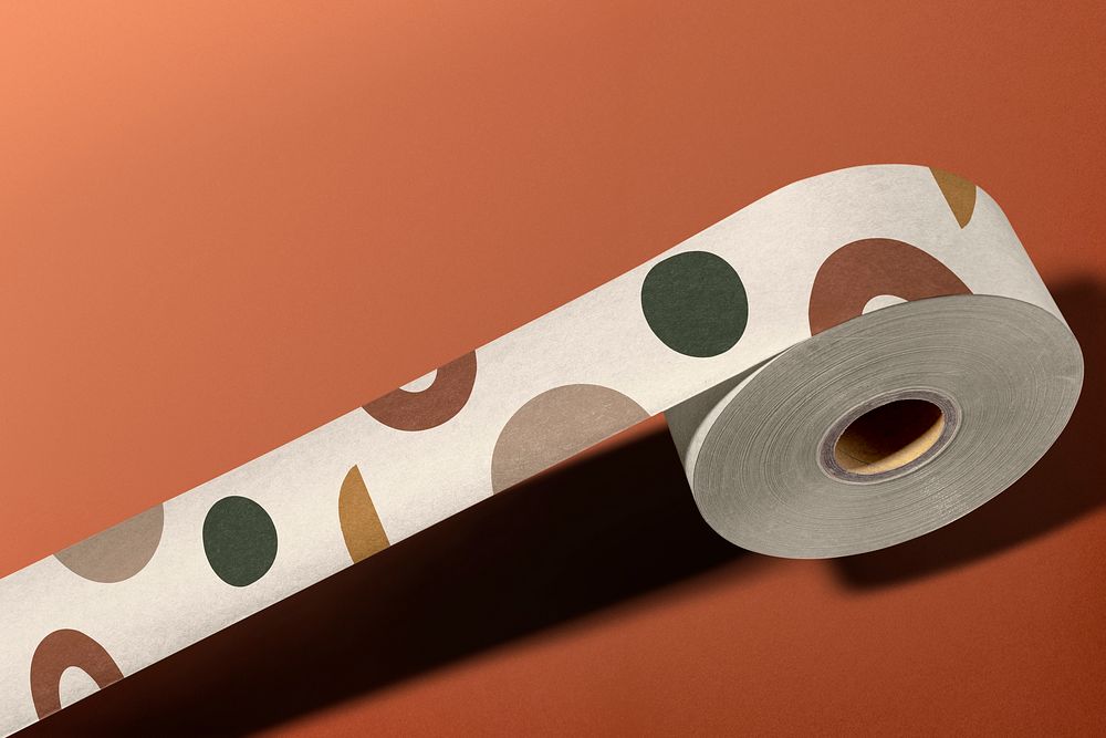 Patterned paper tape mockup, product | Premium PSD Mockup - rawpixel