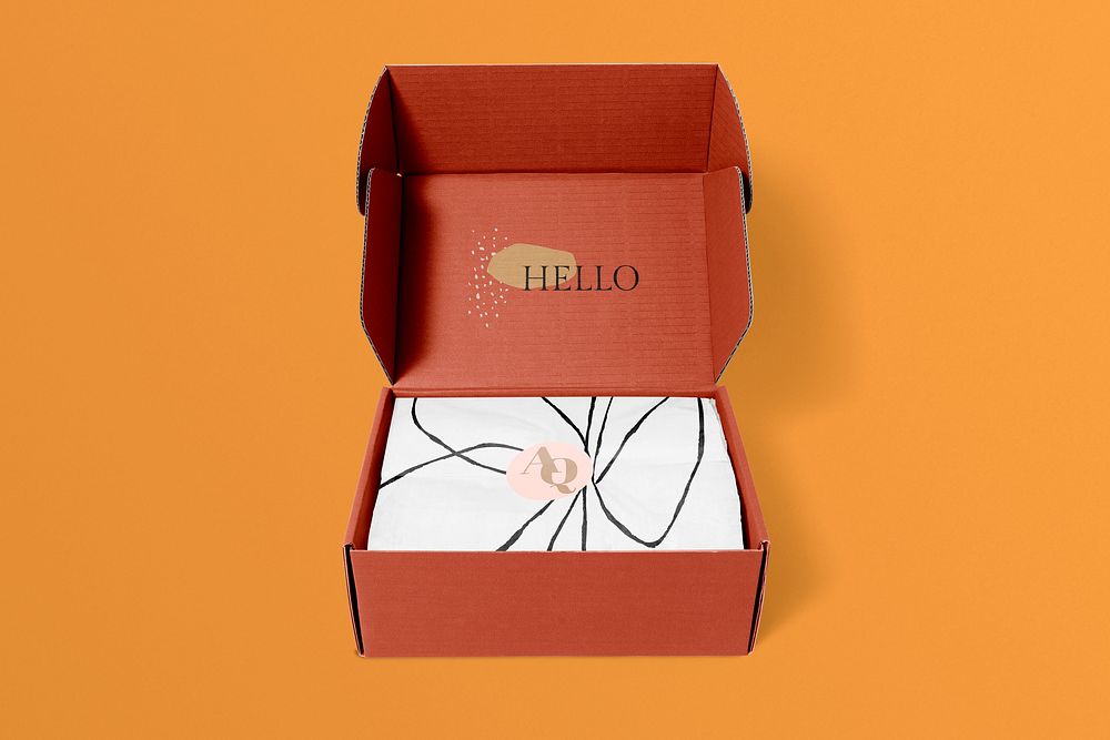 Aesthetic paper box mockup, packaging | Premium PSD Mockup - rawpixel