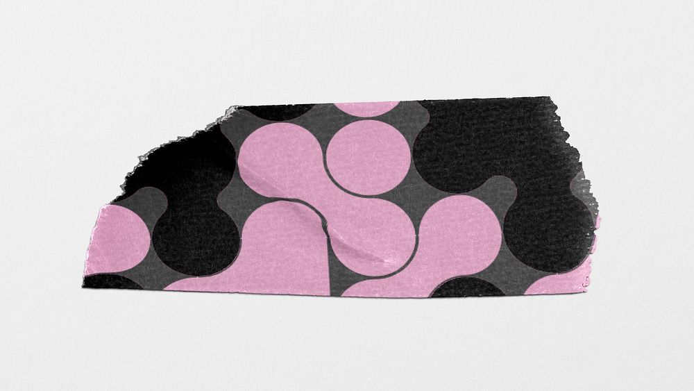 Tape mockup, retro pattern stationery | Premium PSD Mockup - rawpixel