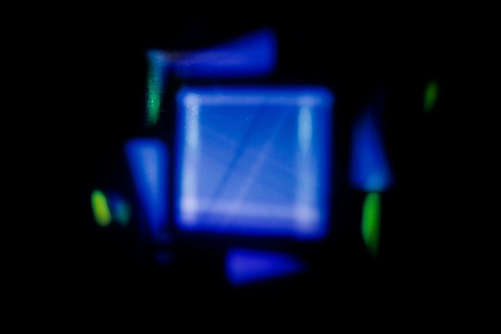 Neon lens flare blue light | Premium PSD - rawpixel