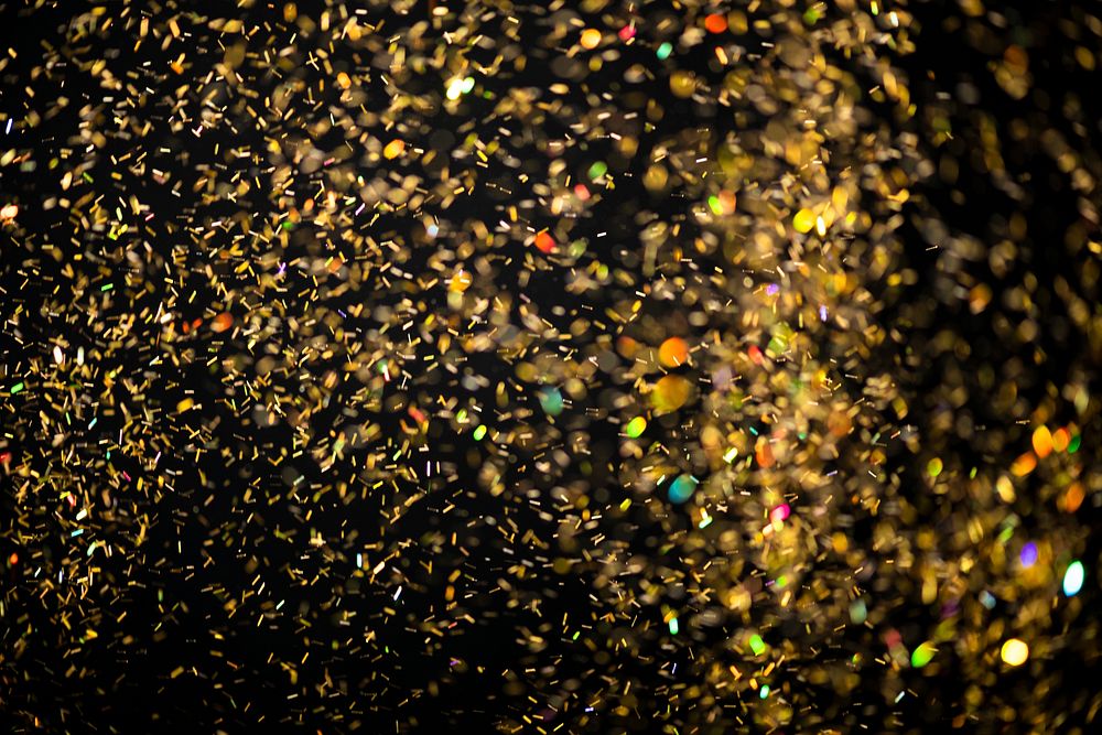 Gold falling glitter sequin jewel | Free Photo - rawpixel