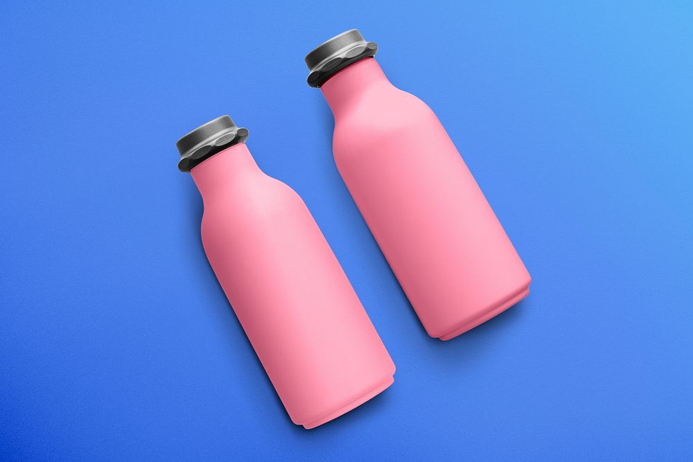 Pink milk bottle, sustainable dairy | Free Photo - rawpixel