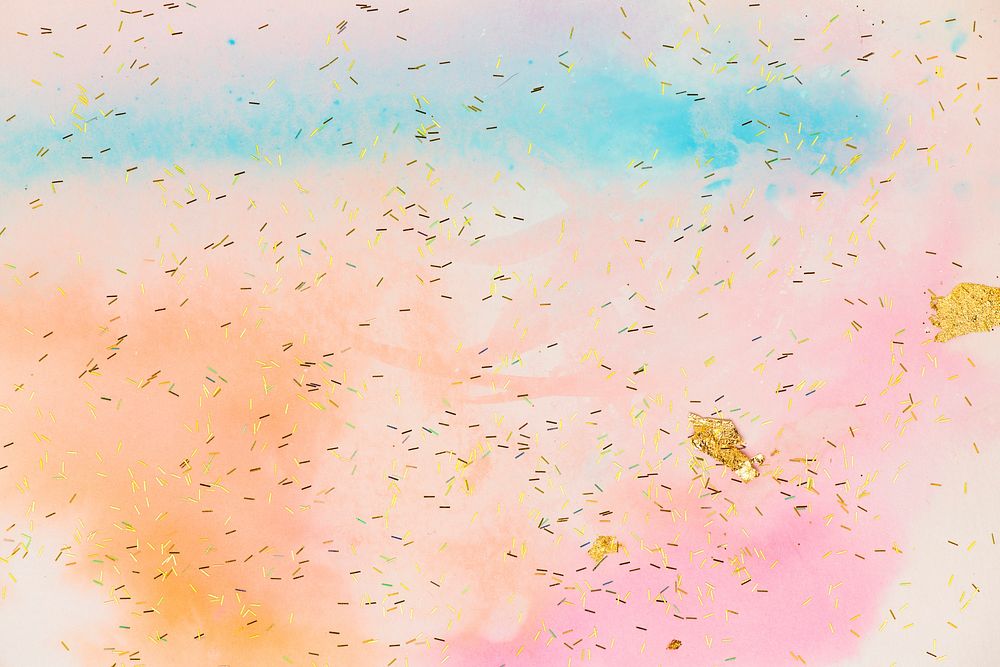 Gold confetti pastel wallpaper background | Free Photo - rawpixel
