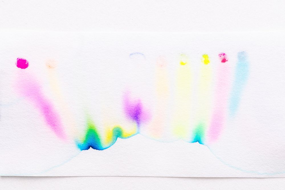 Aesthetic chromatography art on white | Free Photo - rawpixel