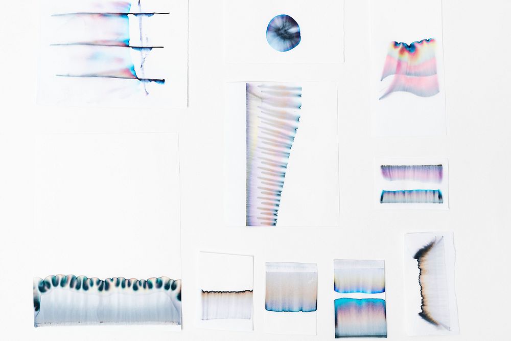 Aesthetic chromatography art on white | Free Photo - rawpixel