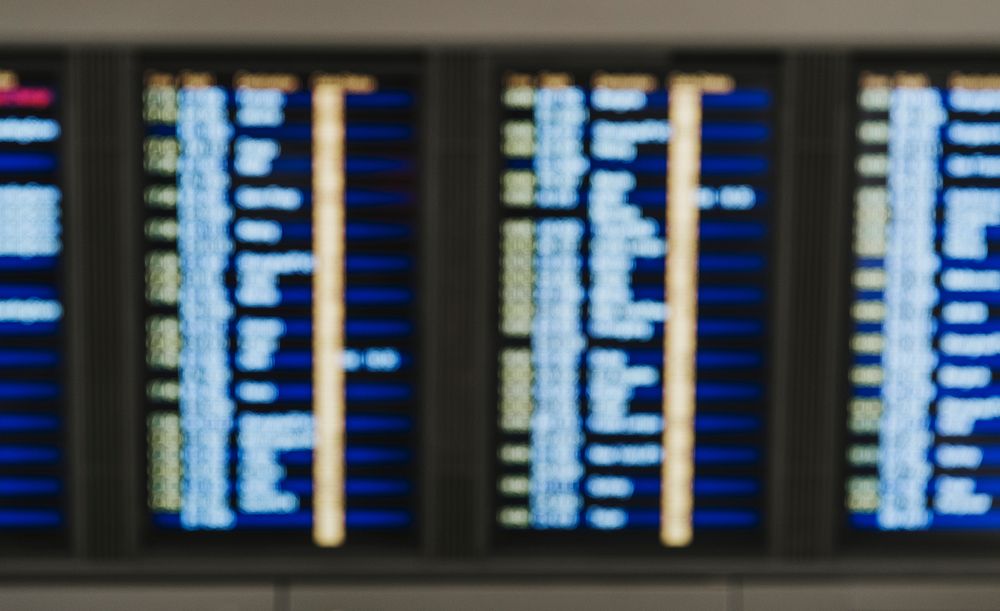 Flight status board airport | Free Photo - rawpixel