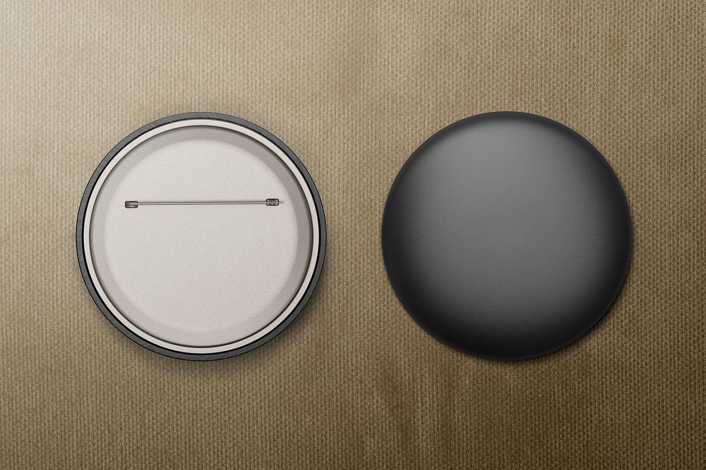 Pin badges, front and back | Free Photo - rawpixel