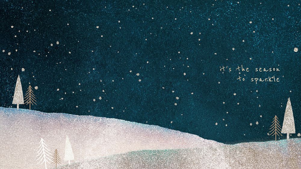 Christmas desktop wallpaper template, festive | Premium PSD Template ...