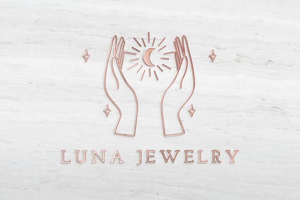 Rose gold logo effect, metallic | Premium PSD Add-on - rawpixel