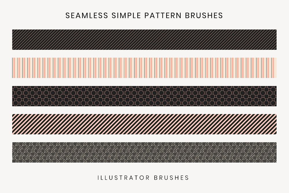 Simple pattern brush, seamless brown | Premium Vector Add-on - rawpixel