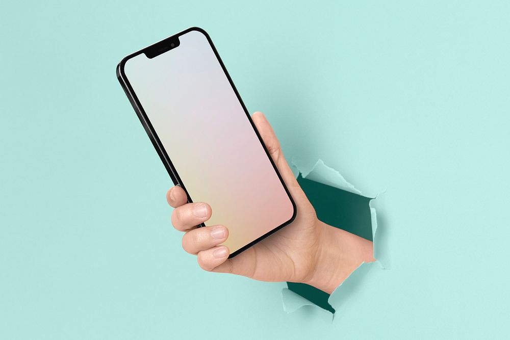 Gradient smartphone screen, digital device | Free Photo - rawpixel