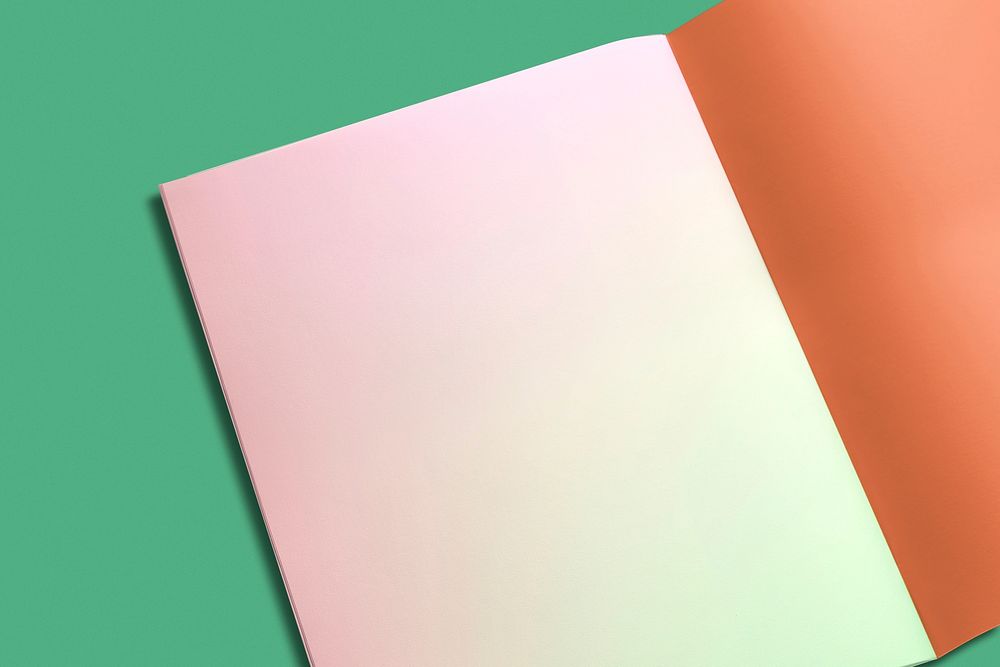 Gradient pastel magazine page, blank | Free Photo - rawpixel