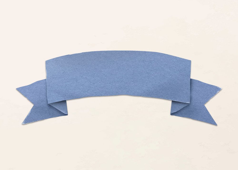 Ribbon banner sticker, paper craft | Premium Vector - rawpixel