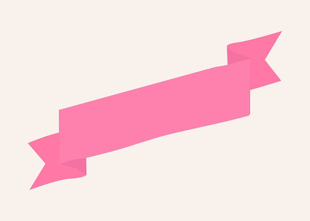 Ribbon banner collage element, festive | PSD - rawpixel