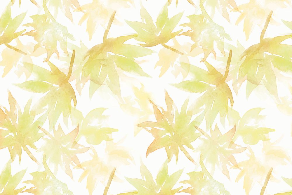 Green botanical background, leaves graphic | Premium Vector ...
