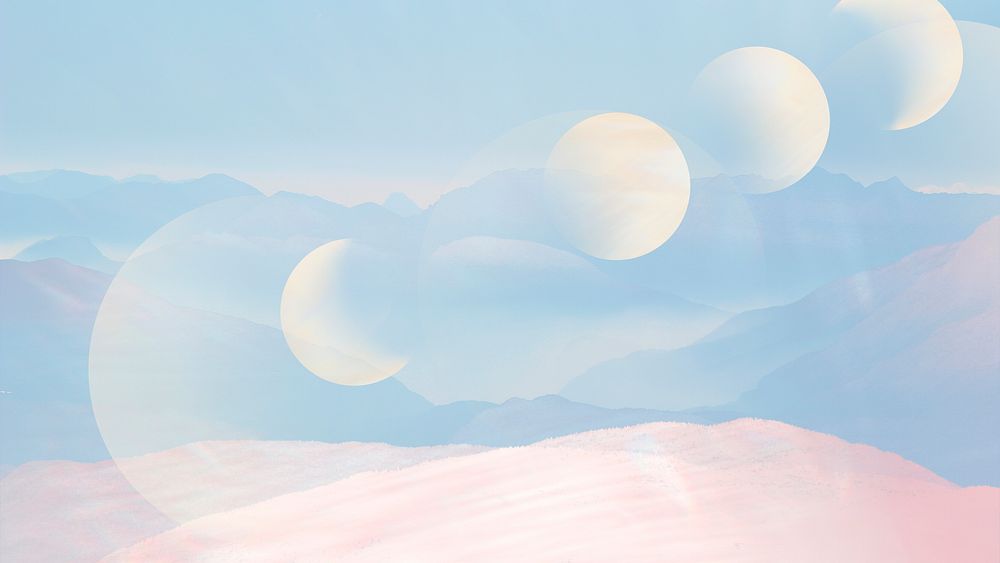 Pastel moon hd wallpaper, nature | Premium Photo - rawpixel