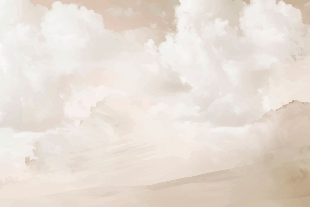 Cloud background, nature design vector | Premium Vector - rawpixel