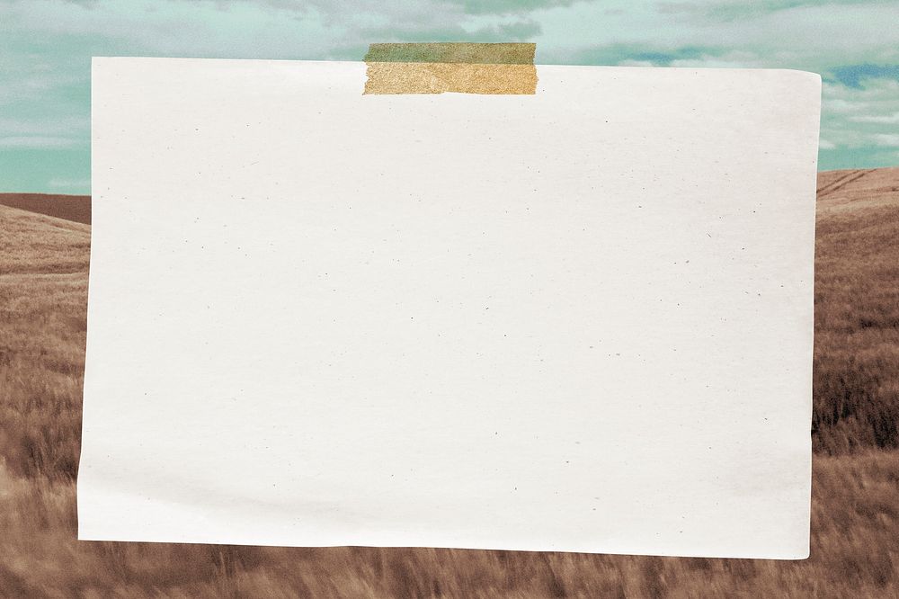 Paper texture frame, mountain landscape | Free Photo - rawpixel