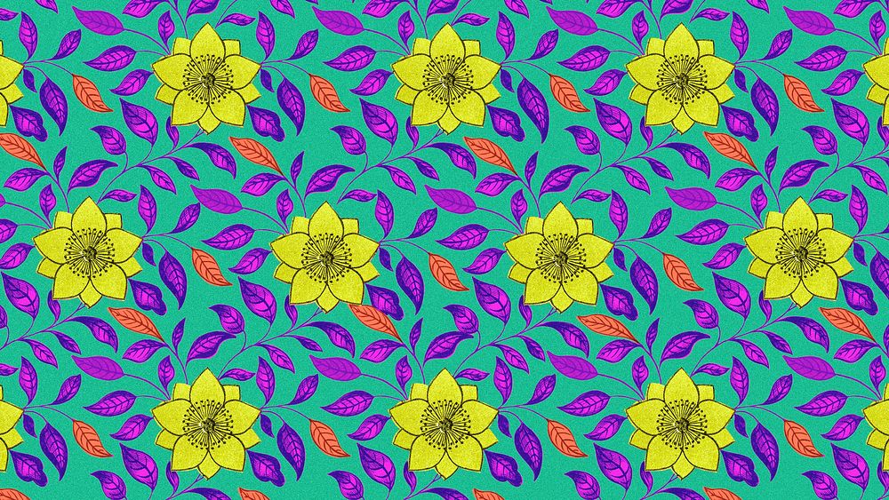 Decorative floral pattern HD wallpaper, | Premium Photo Illustration ...