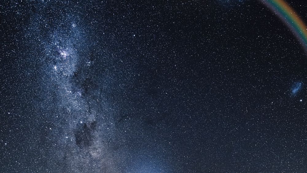 Starry sky desktop wallpaper, dark | Premium Photo - rawpixel