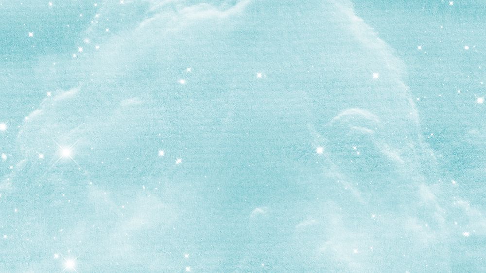 Aesthetic turquoise computer wallpaper, watercolor | Premium Photo ...